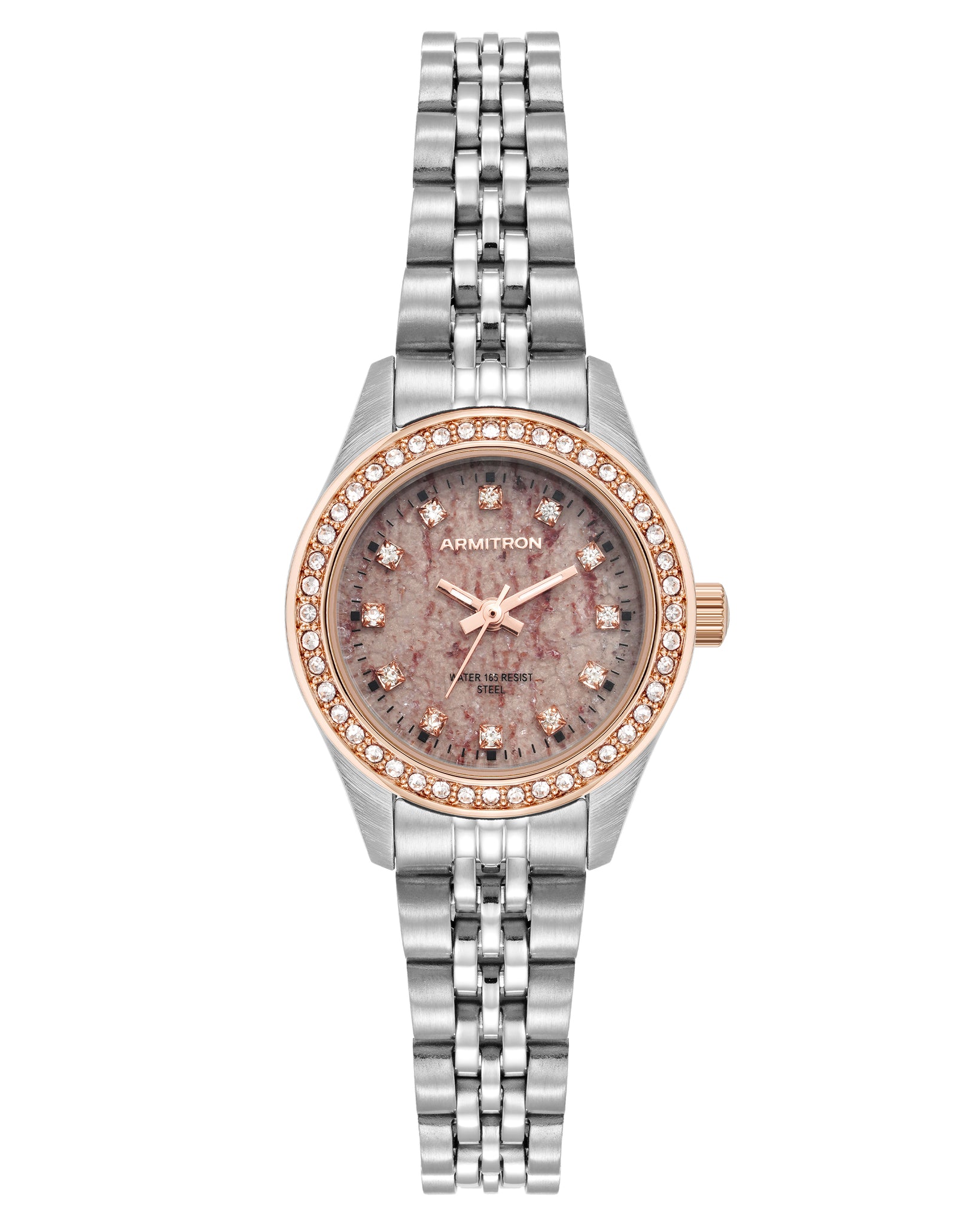Minnie Stone Dial™ | 26mm, Quartzite Gemstone | Stainless Steel Round ...