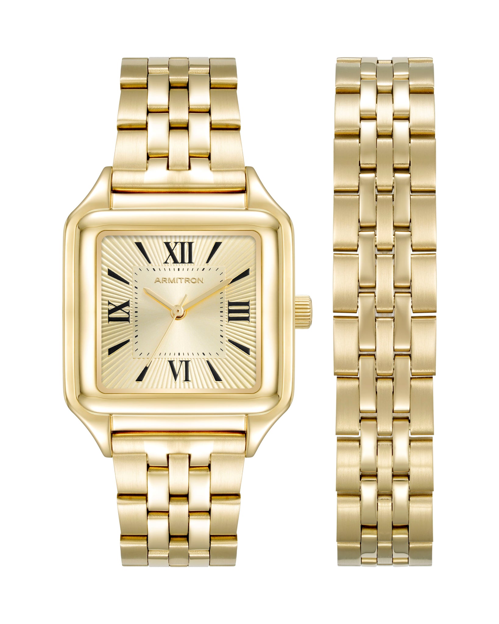 Titan Bracelet Set™ | 34mm, Gold | Gold Square Watches