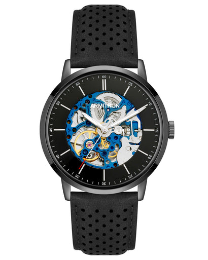 The Lloyd Watch | Black Leather and Silver | Armitron.com