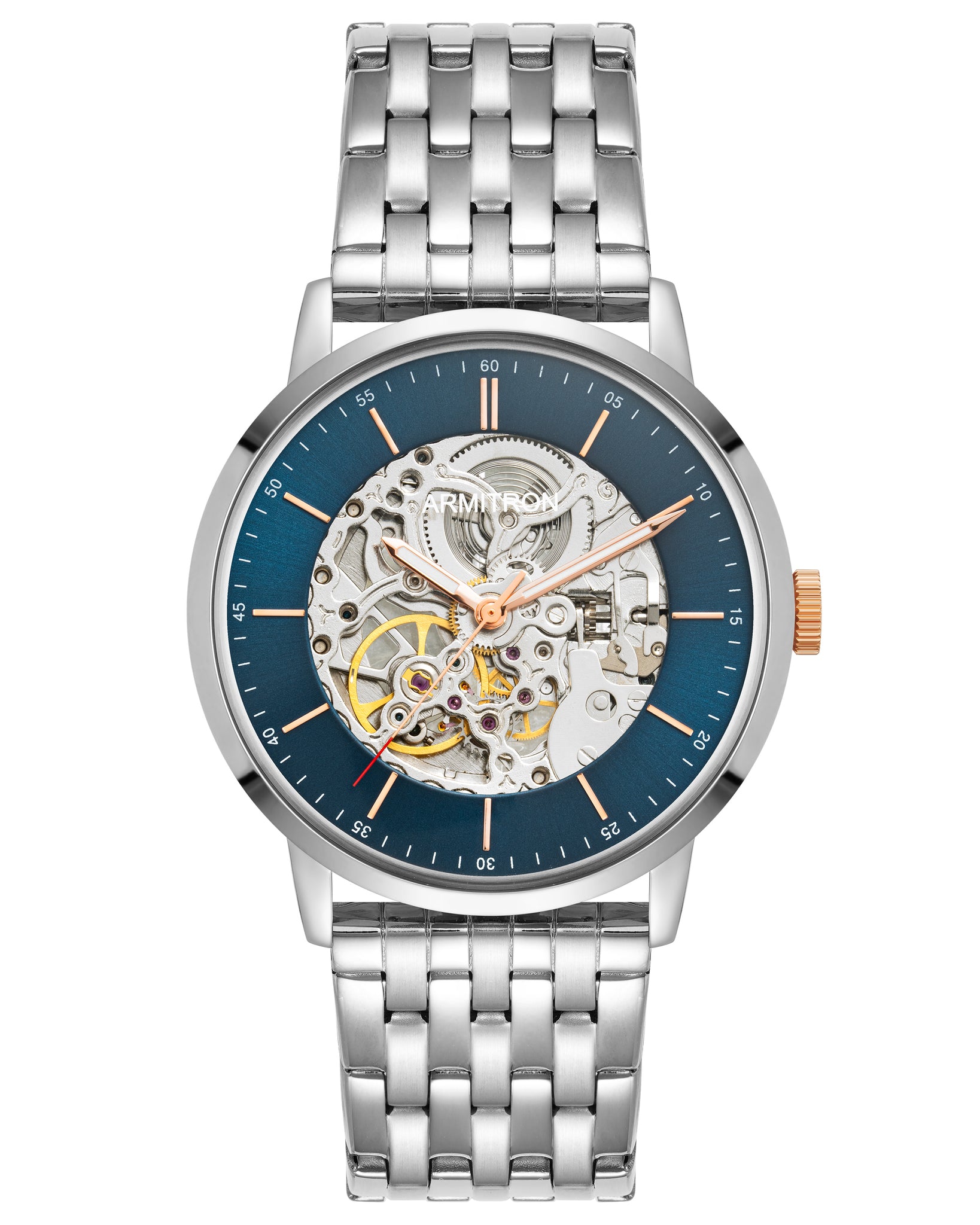 Blueprint™ | 42mm, Navy/Silver | See-Through Watches