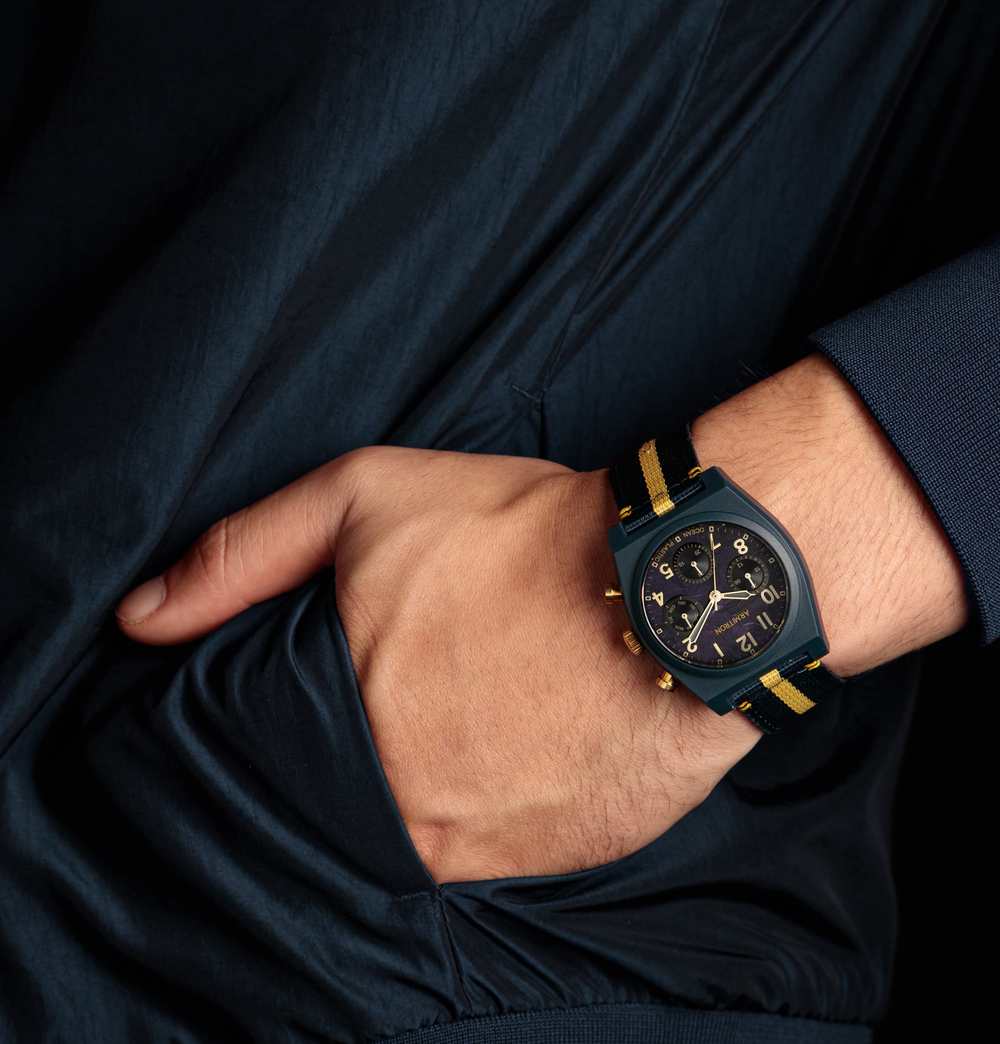 Wave™ | 40mm, Navy | Sustainable Watches by Armitron